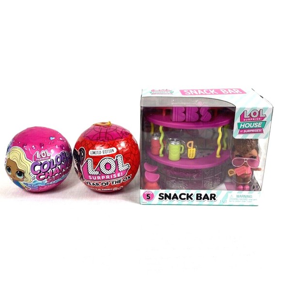 L.O.L. Surprise! | Toys | Lot Of 3 Lol House Of Surprises Snack Bar 2 ...
